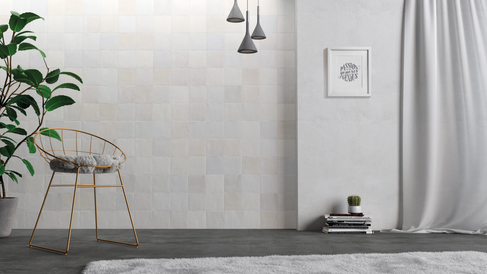 Zellige Nouveau White Matt Tile | Mandarin Stone