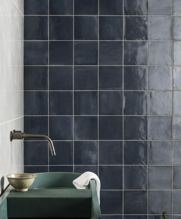 Hoxton Ocean Gloss Porcelain Tiles | Mandarin Stone