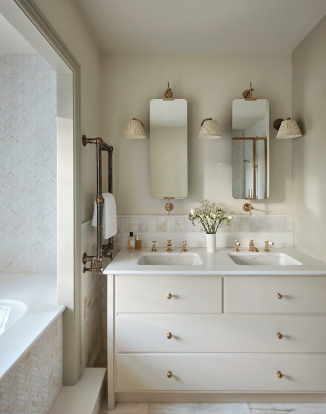 Calacatta Amber Honed Marble Tile | Mandarin Stone