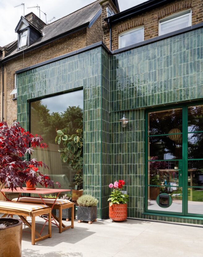 Hoxton Bottle Green Gloss Porcelain Tile | Mandarin Stone