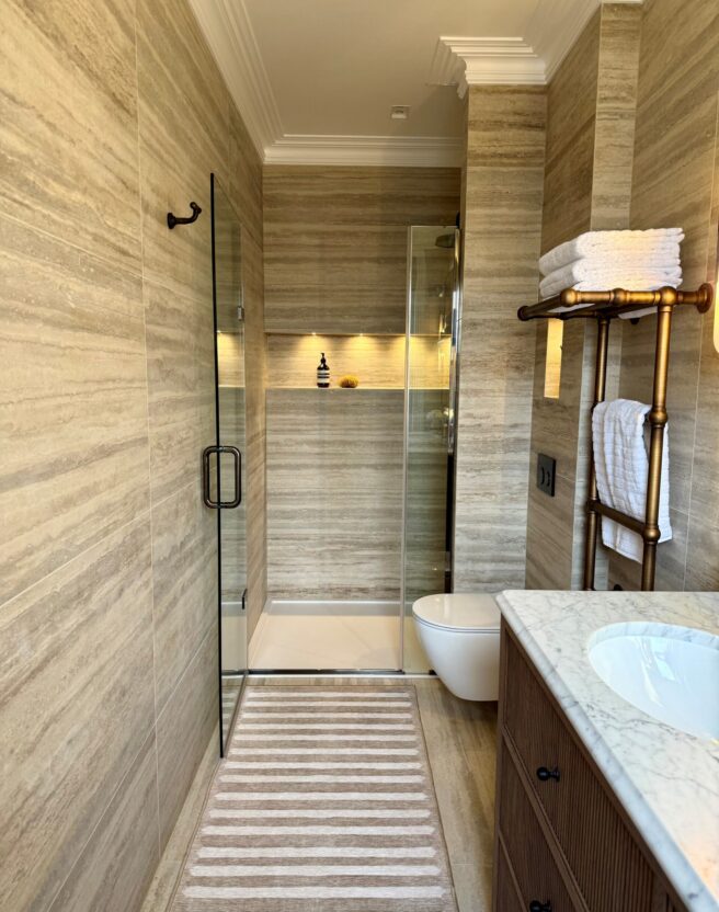 Tivoli Sand Linear Matt Stone Effect Porcelain Tile